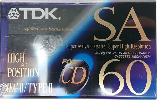 TDK SA60 Cassettebandje - High Quality Type II | bol
