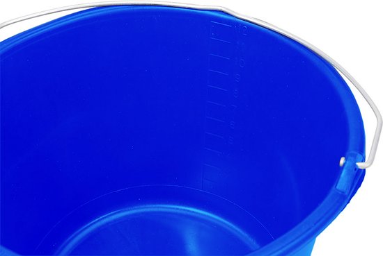 Kunststof emmer blauw 12 liter | bol