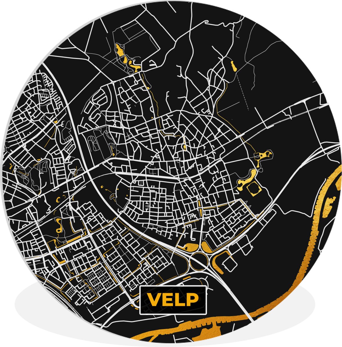 Wall Circle - Wall Circle Indoor - Velp - Map - Map - City Map - Goud ...