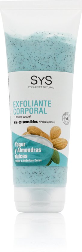 SyS Body Scrub Zoete Amandel & Yoghurt - Mannen & Vrouwen - Diepe ...
