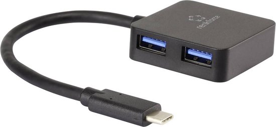 Renkforce USB 3.2 Gen 1-hub 4 poorten Zwart | bol