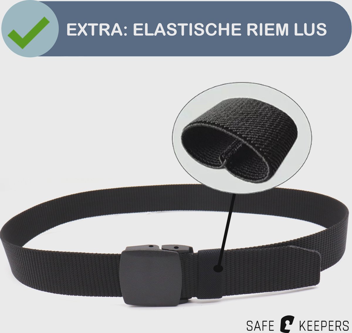 Safekeepers elastische riem - koppelriem - twee riemen - tactical belt ...