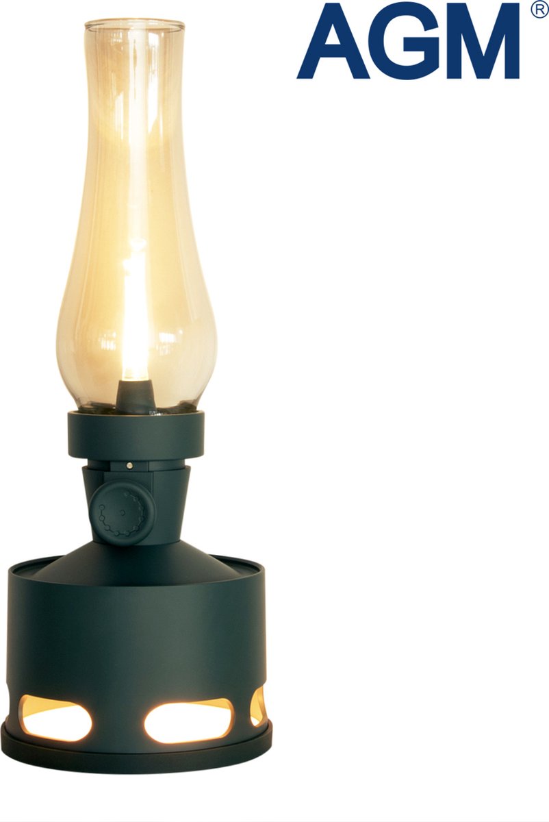 AGM- Tafellamp - Retro Tafellamp - met sensor en 10 positie dimmer knop ...
