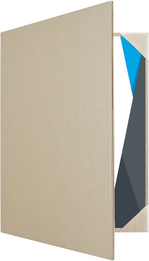 Goodline® - Rapportmap / Diplomamap / Certificaat Mappen - 2x A4 - Champagne Goud | bol