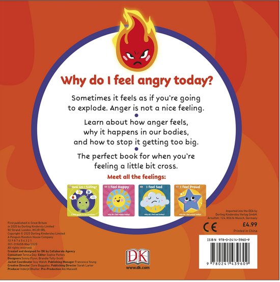 DK First Emotions: I Feel Angry, Dk | 6091646966939 | Boeken | bol.com
