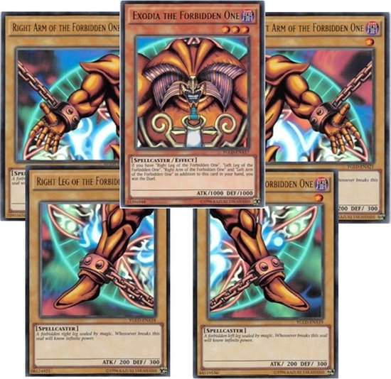 Trading Card - Yu-Gi-Oh! - Exodia The Forbidden One Set - Complete Exodia set | Games | bol