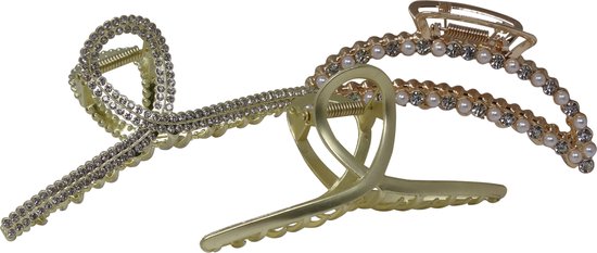 Jessidress® Haarklemmen Elegante Haarklem Luxe Haarclips Metaal ...