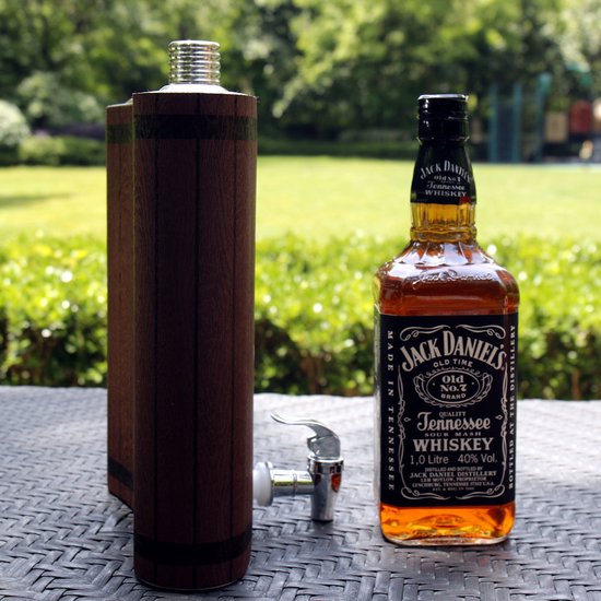 Decopatent® XXL Platvink Drankdispenser met kraantje - Drankflacon ...