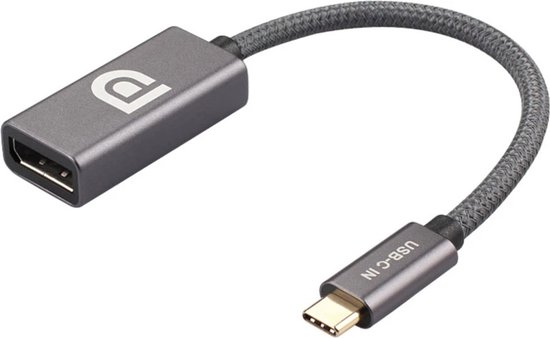 Onvian® USB-C Naar DisplayPort Adapter - 4K@60Hz - 0.2m | bol.com