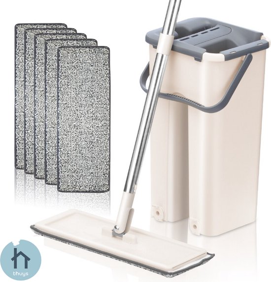 Thuys luxe Dweil - Dweilsysteem - Vloerwisser - Mop - Dweilset- Dweilen ...