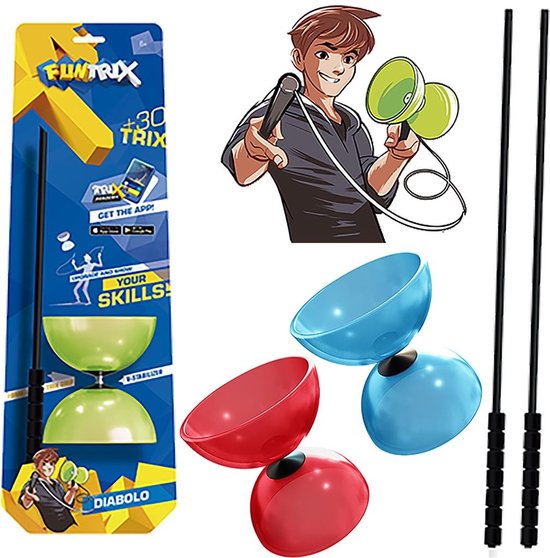 Funtrix Diabolo App Trix Academy Blauw | bol