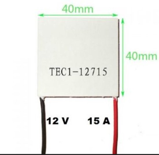OTRONIC® Peltier Module 12v 180W 40x40mm TEC1-12715 | bol
