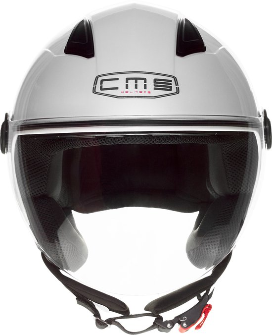 CMS D-JET PLAIN - ARTIC WHITE - Motorhelm - scooterhelm - brommerhelm ...