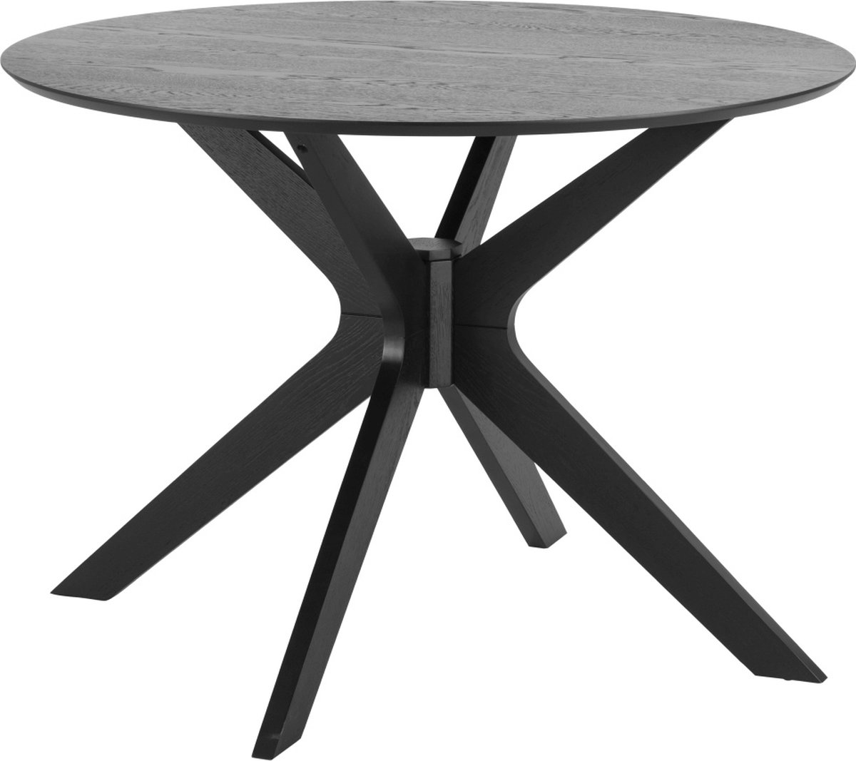 24Designs Braintree Ronde Eettafel 4 Personen - Diameter 105 Cm - Zwart ...