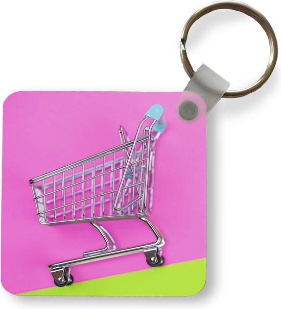 Sleutelhanger - Winkelkar van heuvel - Plastic - Rond ...