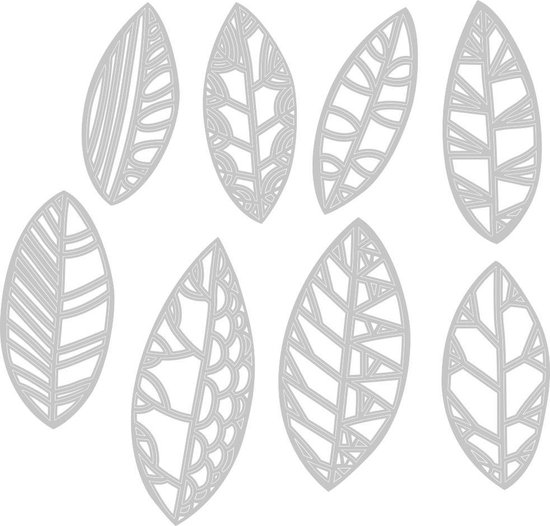 Sizzix Thinlits Snijmal Set - Cut Out Leaves - 8 stuks | bol.com