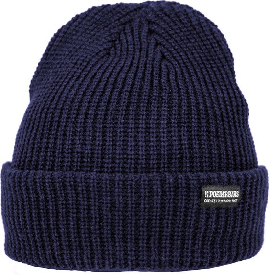 Poederbaas The Royal Navy Rib Beanie Muts (Sport) - Unisex - navy | bol