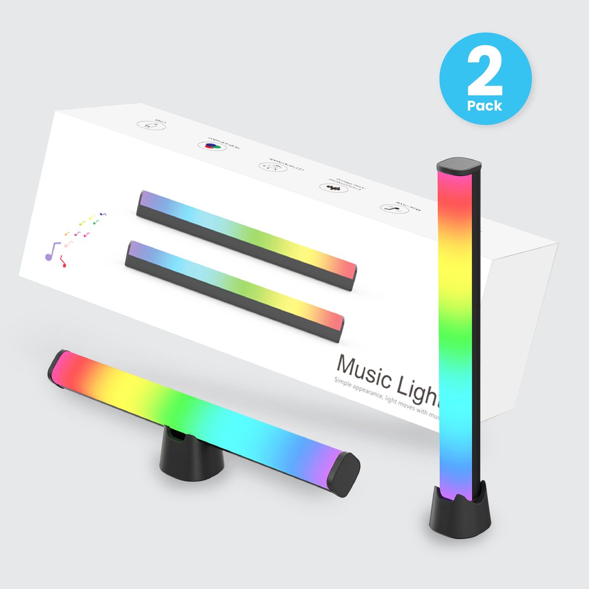 Obbo Tafellamp - Obbo® Rgbic Led Lightbar – Lichtbalk – Led Strip ...