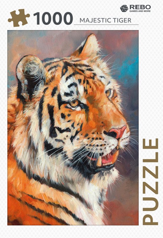 Rebo legpuzzel 1000 stukjes - Majestic tiger | bol