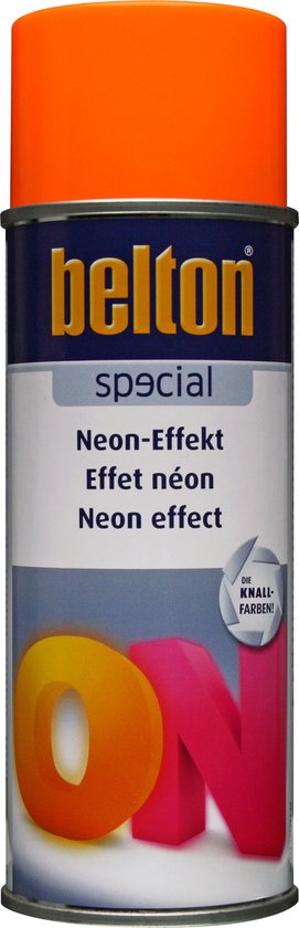 BELTON NEON/FLUORESCERENDE ORANJE VERF, SPUITBUS 400ML | bol