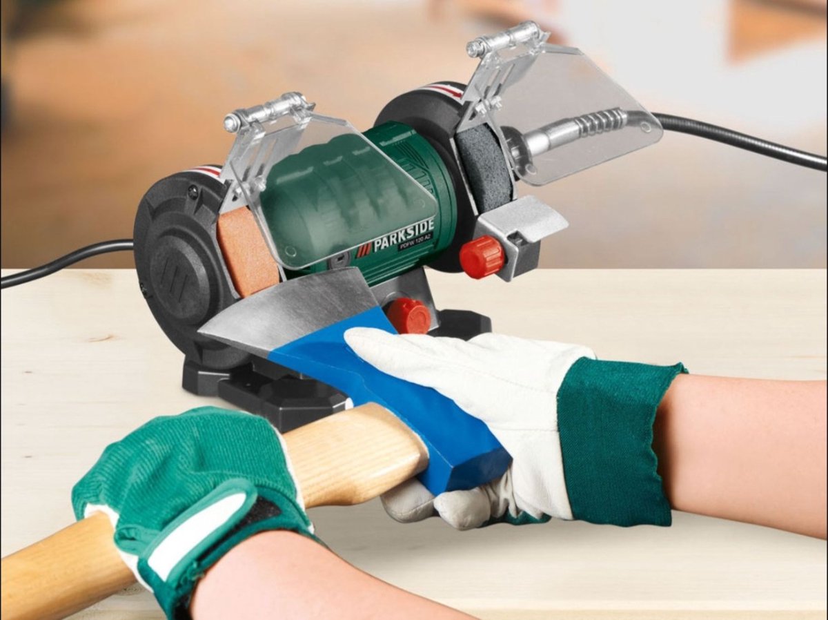 PARKSIDE® Dubbele slijpmachine - Dubbele slijpmachine met flexibele as ...