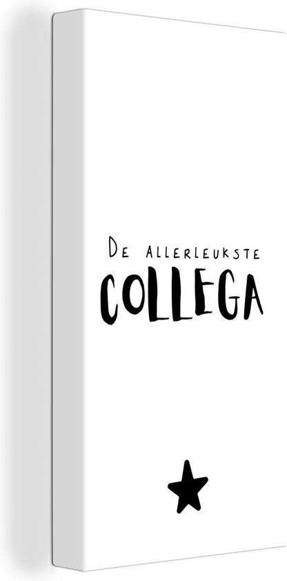 Canvas Schilderij Collega - Spreuken - Quotes - De allerleukste collega ...