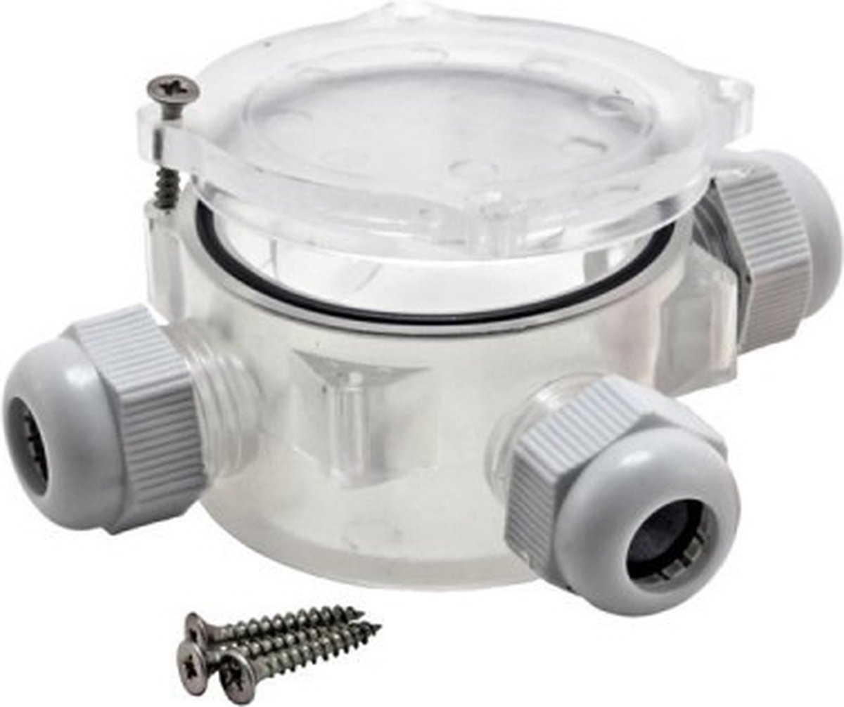 Waterdichte kabeldoos - 3 voudig - IP68 - Transparant | bol