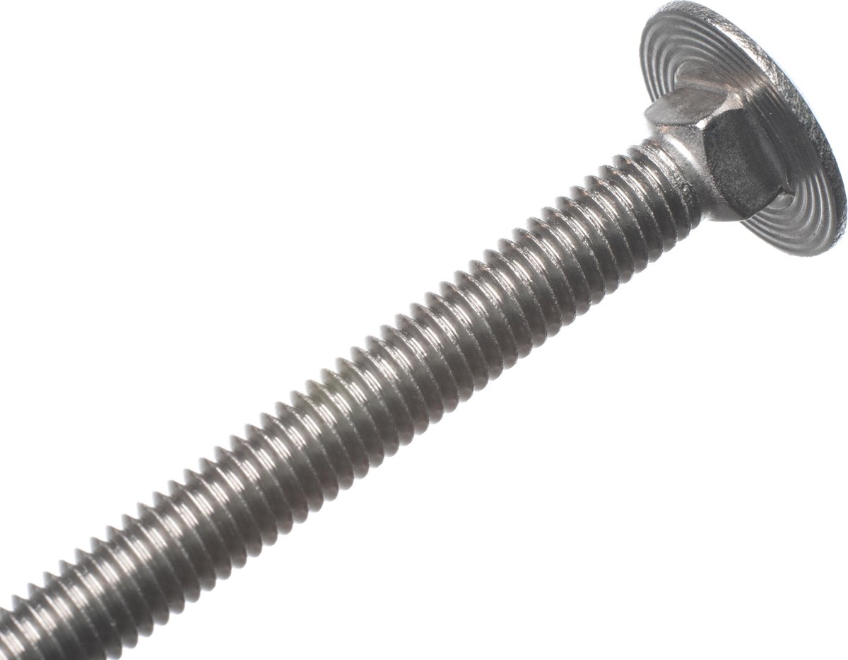 Wovar Slotbouten RVS M6 x 50 mm | 10 Stuks | bol.com