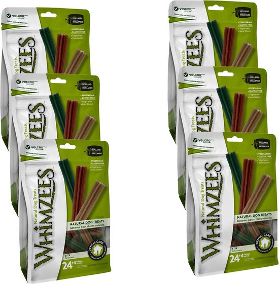 Whimzees Stix Small - Hondensnacks - 6 x 28X11.9 cm | bol