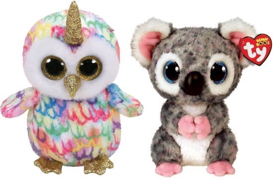 Ty - Knuffel - Beanie Boo's - Enchanted Owl & Karli Koala | bol.com