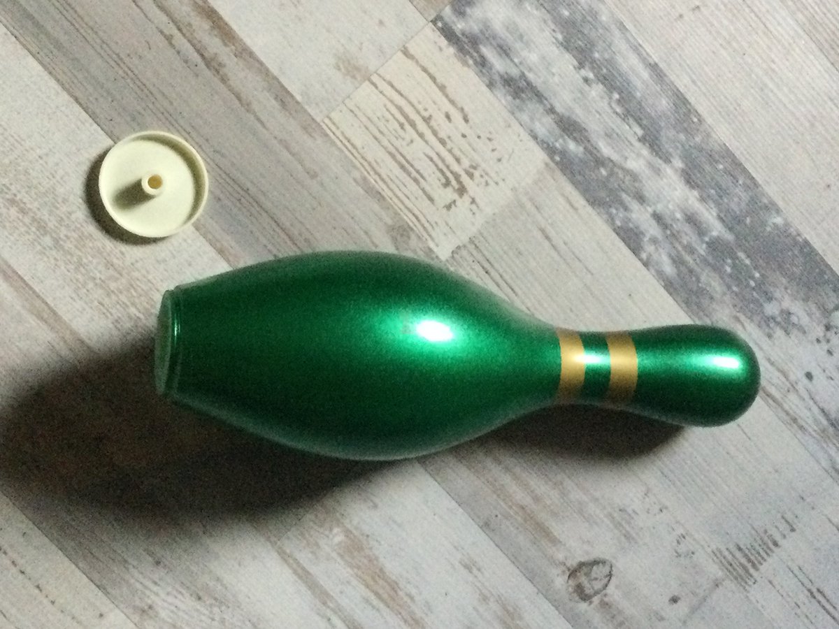 Bowling Spaarpot Bowlingpinspaarpot pin spaarpot 'groot groen' 40 cm ...