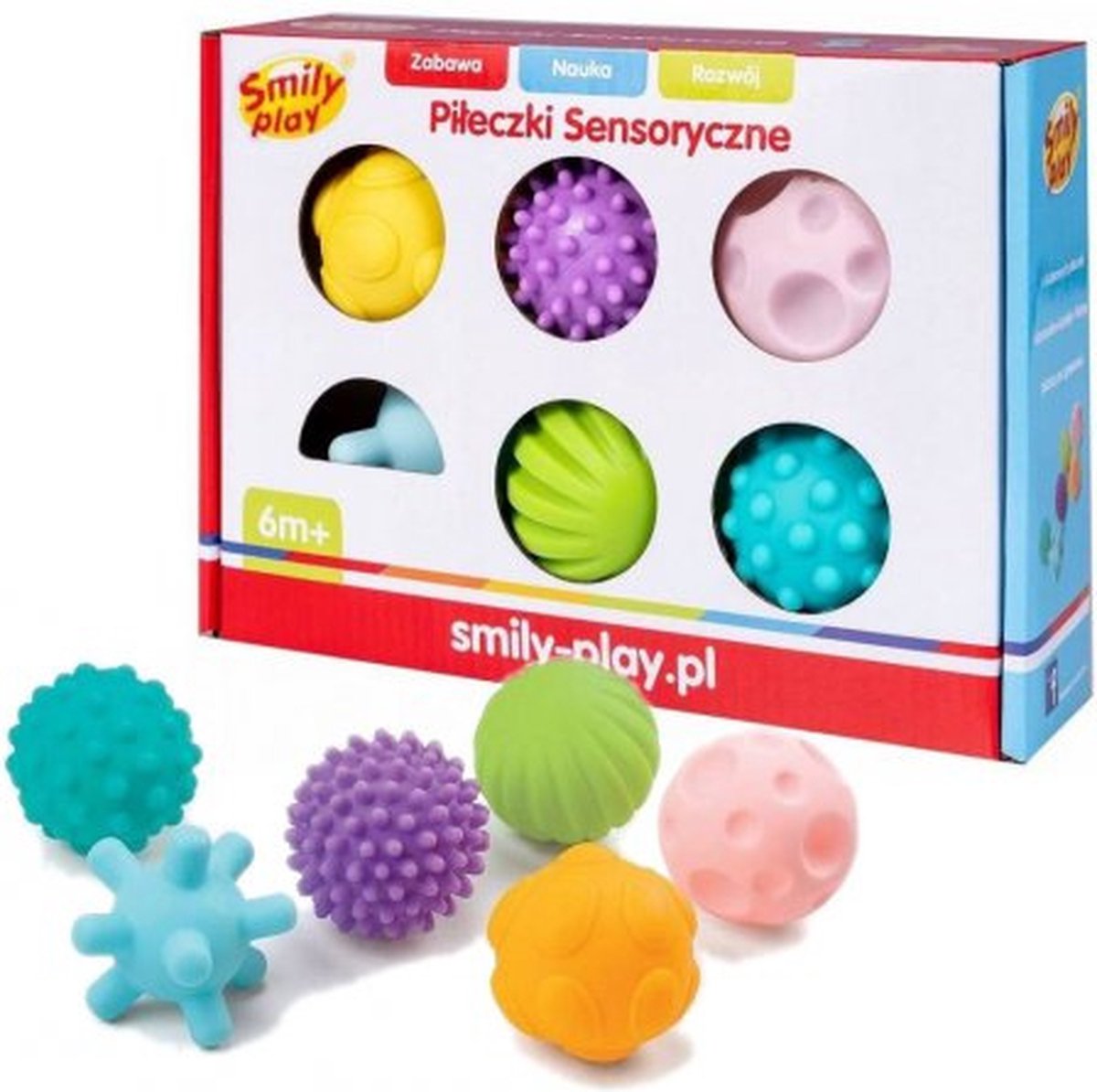 Smiley play - Formes de texture sensorielle - Set de 6, 6+ paniers ...