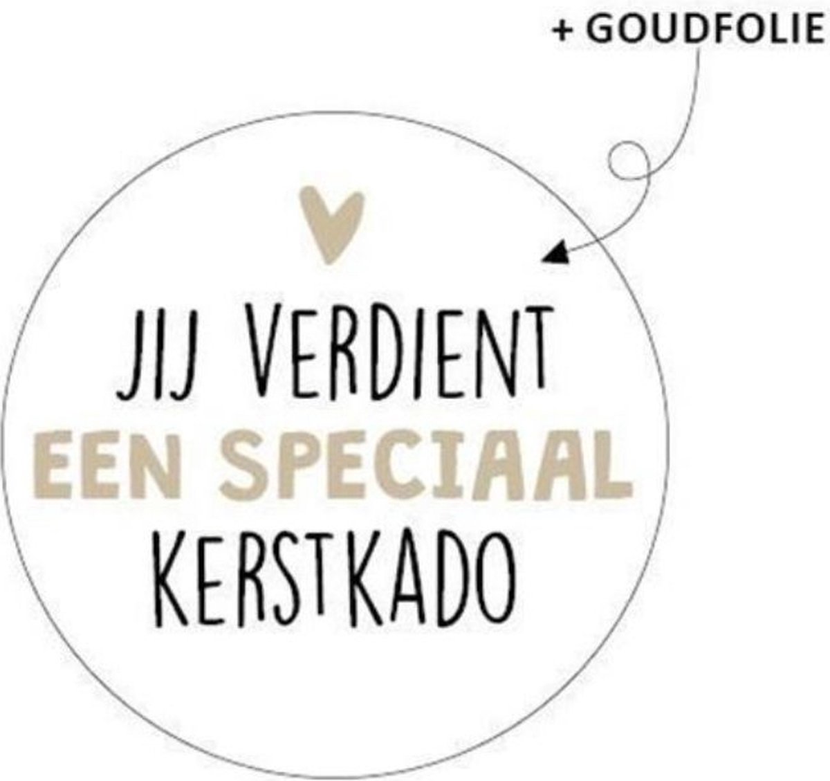 Cadeausticker jij verdient een speciaal kerstkado | Wenssticker ...