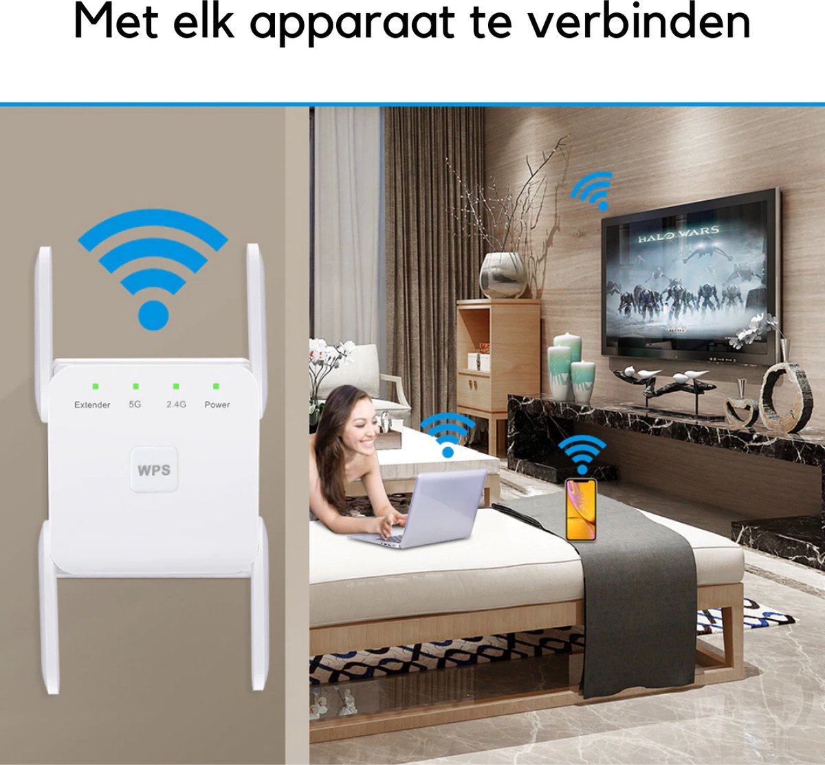 Noiller - Wifi versterker draadloos - Wifi booster - Wifi versterker ...