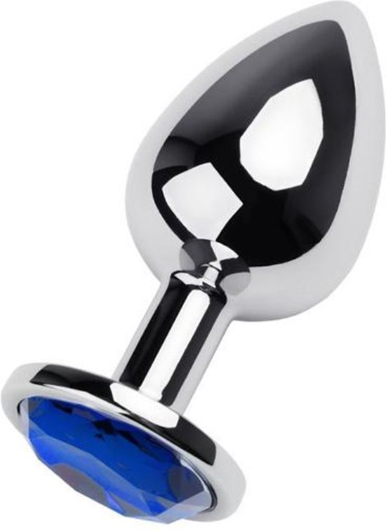 Toyfa Metalen Anale Plug Met Blauwe Steen