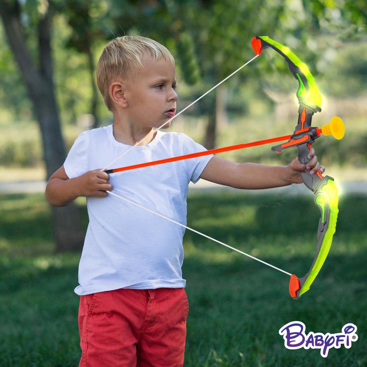 Babyfi ® - Multifunctionele pijl en boog set met ledlampjes voor ...