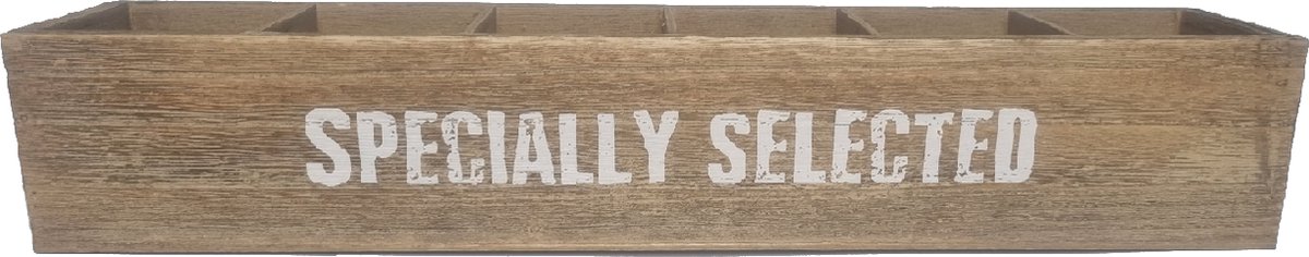 Bierhouder Specially Selected bierlat hout dienblad kistje bier cadeau ...