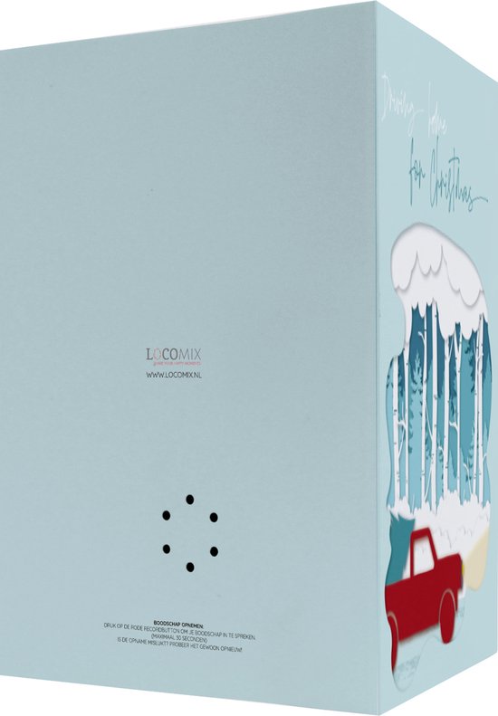 LocoMix - kerstkaarten - muziekkaart - kerst - persoonlijke boodschap toevoegen -... | bol.com