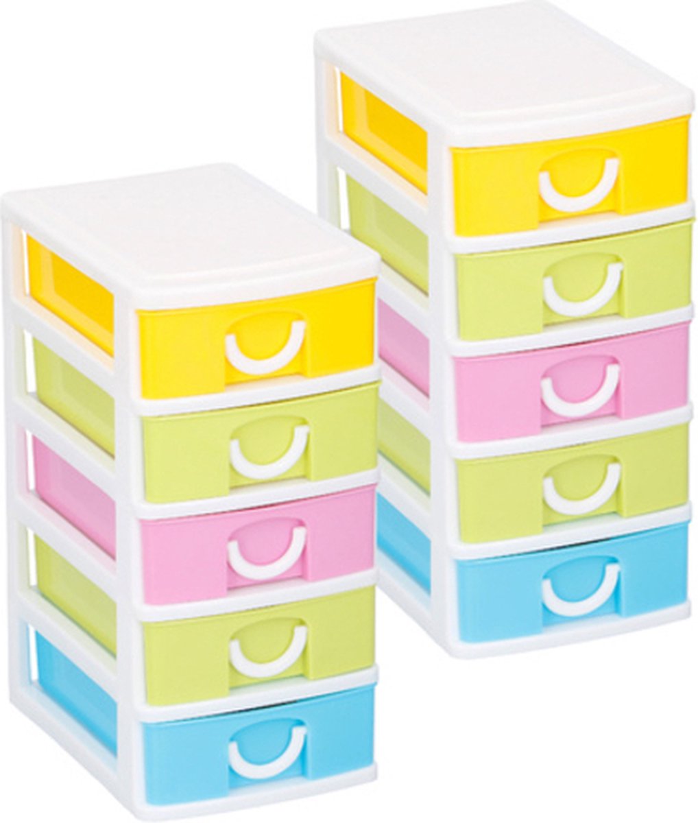 Ladekast organizer mini - Bureau ladekastje - Desk organizer 5 lades ...