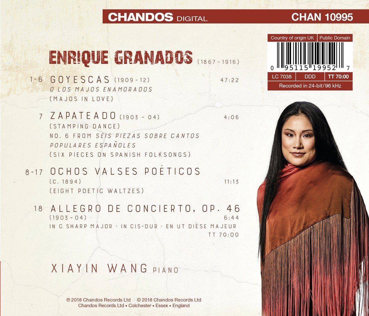 Xiayin Wang - Piano Works - Goyescas Valses Poeti (CD), Xiayin Wang ...