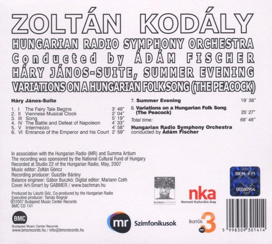 Zoltán Kodály & Hungarian Radio Symphony Orchestra - Háry János-Suite ...
