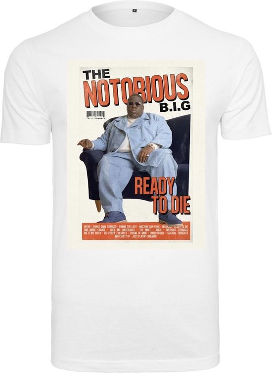 Mister Tee - Biggie Magazine Cover Heren T-shirt - XXL - Wit | bol