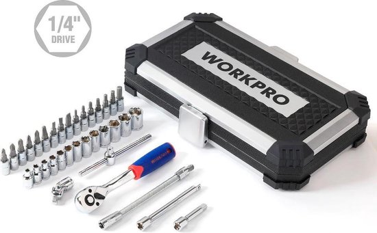 Professionele Ratelset - 36-delige Dopsleutelset 1/4" met Ratel ...