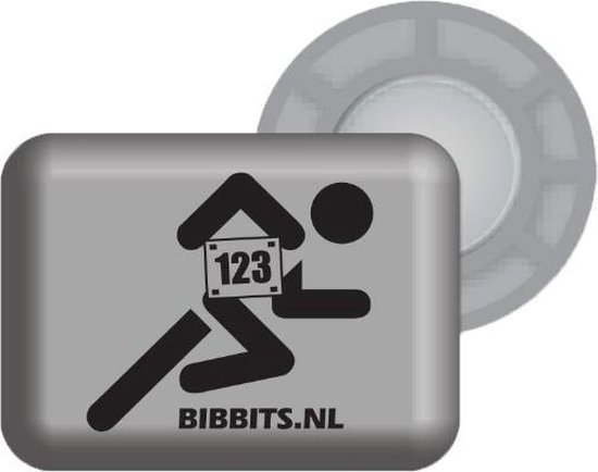 Bibbits hardloopmagneten | 123 Runner Silver | bol