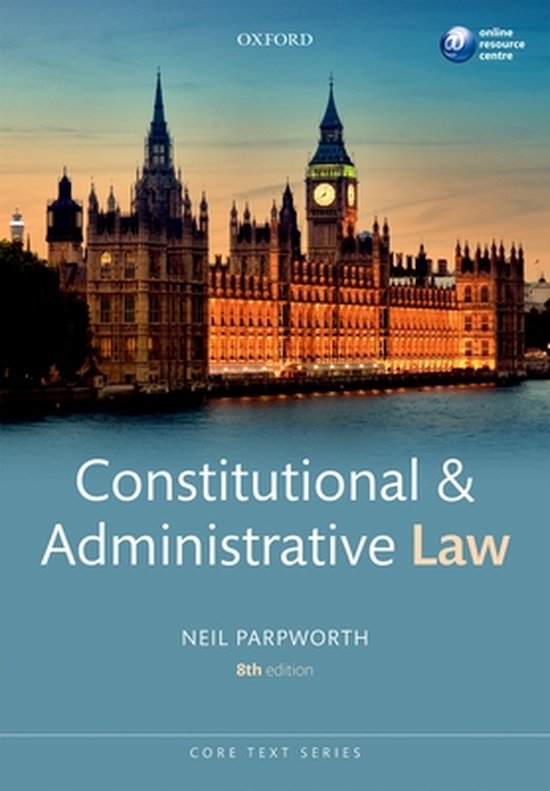Constitutional & Administrative Law | 9780199684144 | Neil Parpworth ...
