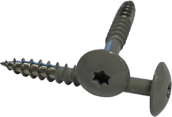Trespa-color-schroef RVS 4,8mm x 38mm signaalgrijs RAL7004 (100 stuks ...