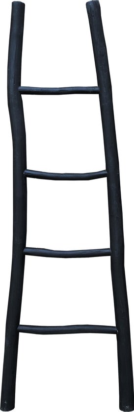 Ladder teakhout TAPS, HAND GESCHILDERD, hoog 150 cm bovenaan 35 ...