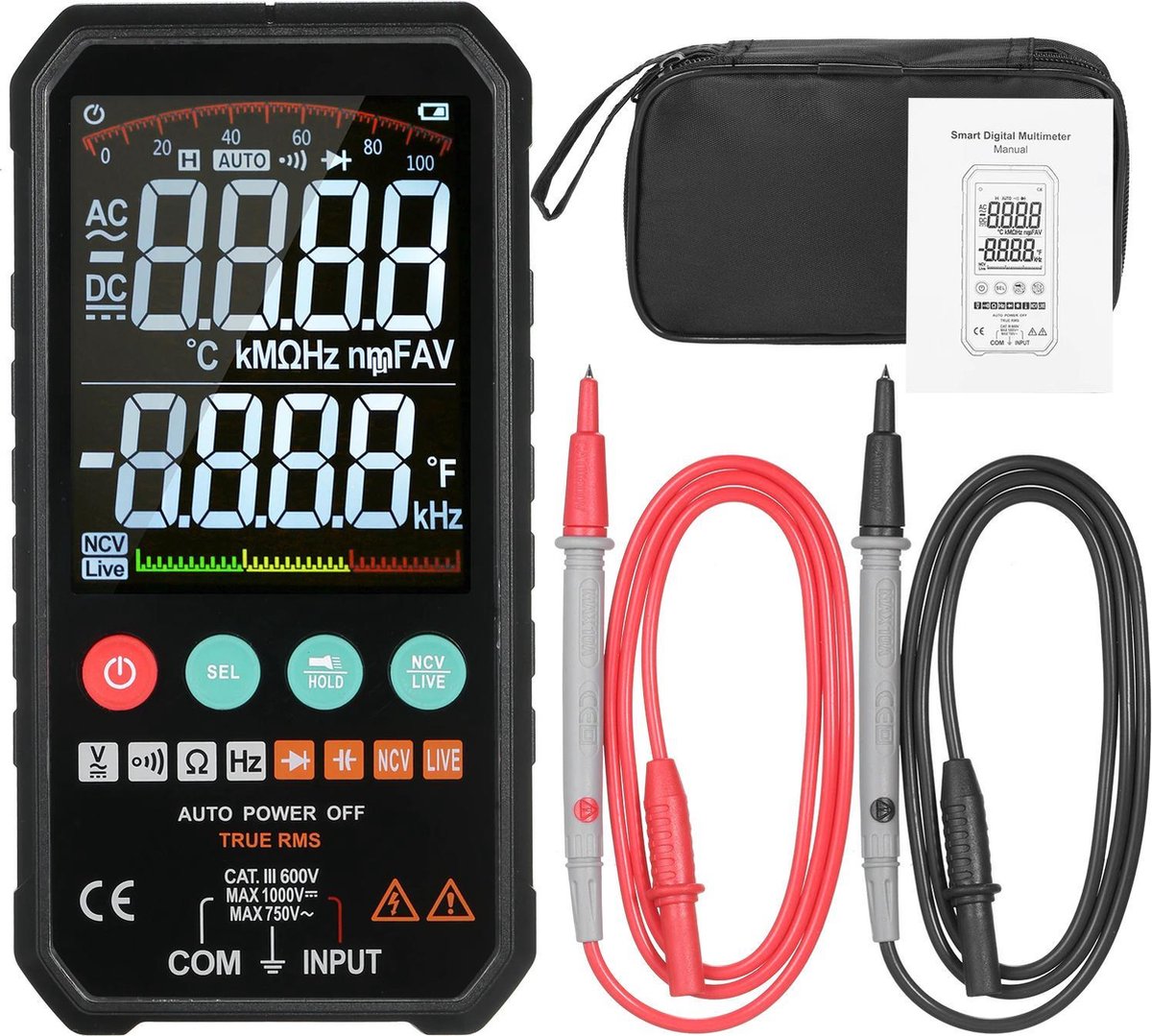 Multimeter - Spanningsmeter - Multimeter Digitaal - Voltmeter ...