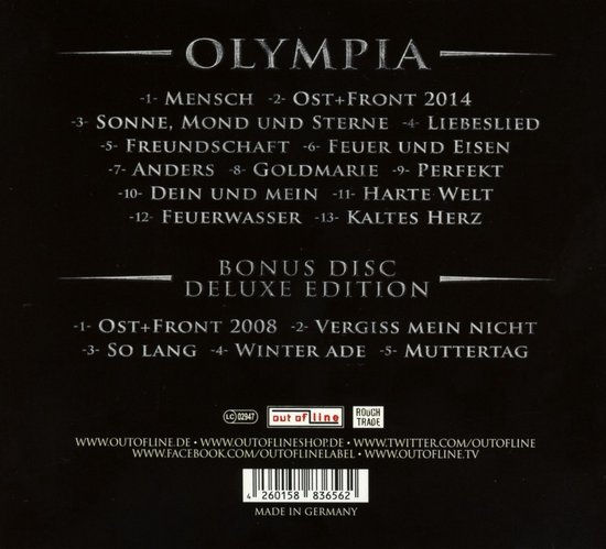 Front - Olympia (CD) (Limited Edition), Front | CD (album) | Muziek ...