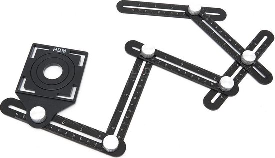 HBM 6 Voudige Multifunctionele Hoek Meter, Universele Hoekmeter Voor ...